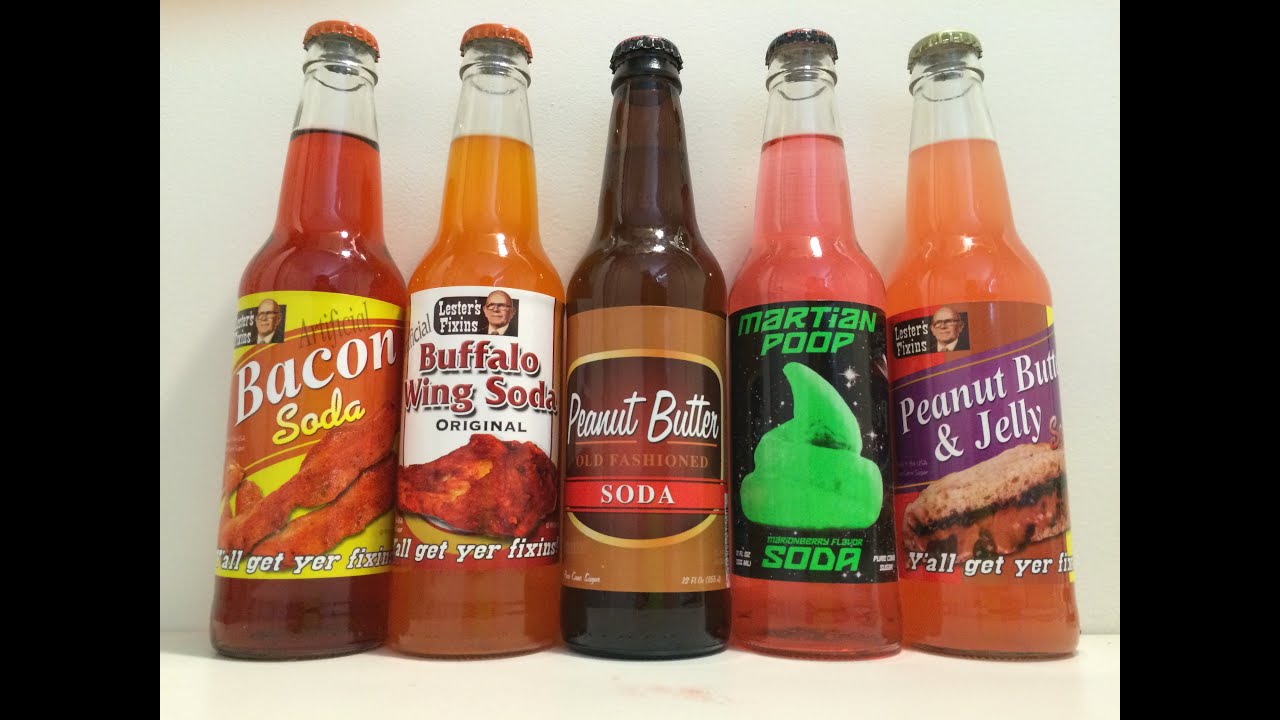 Soda Sampler: Bacon, PBJ, and Martian Poop - YouTube