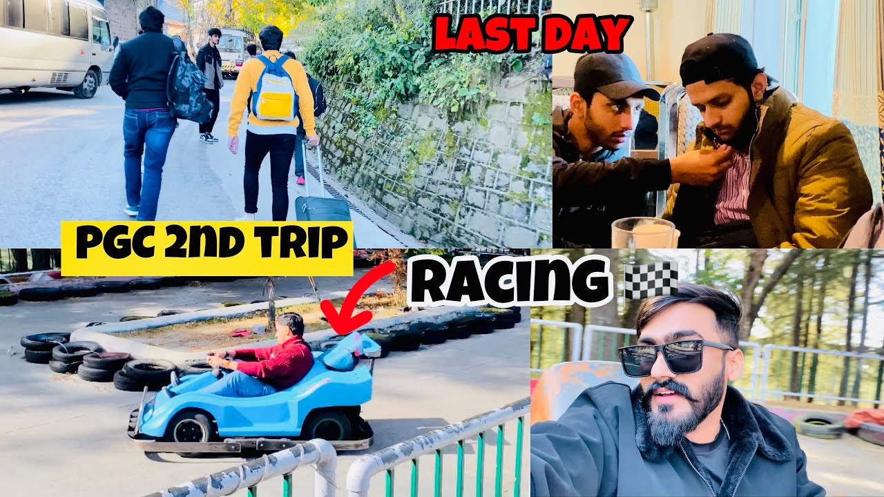 PGC Trip Last Day 🥲|| Racing on cars 🚗 🏁|| Memorable Days 😇 - YouTube