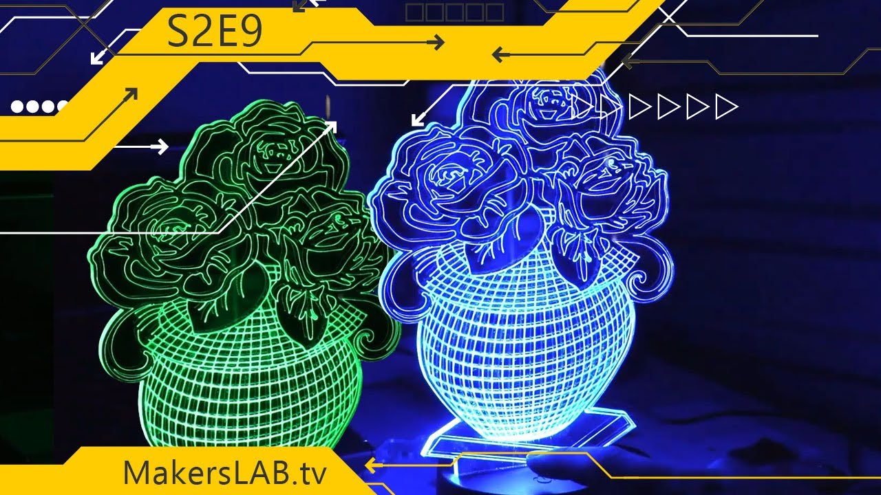 MakersLAB.TV S2E9 - Create Light Reflection Box by Plexiglas Acrylic ...