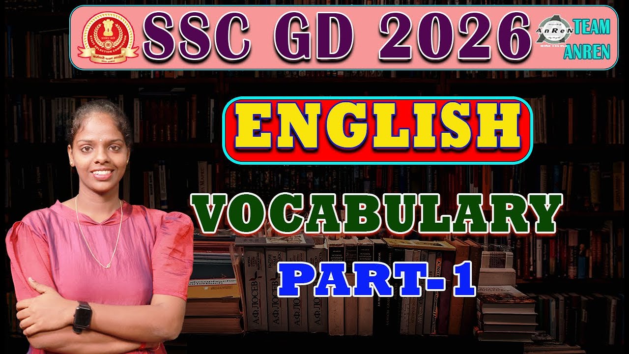 2026 SSC GD || ENGLISH VOCABULARY PART 1 - YouTube