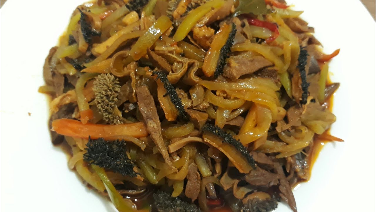 YUMMY DRIED PAKLAY (BEEF INTESTINE) | CEBUANA KITCHEN RECIPES - YouTube