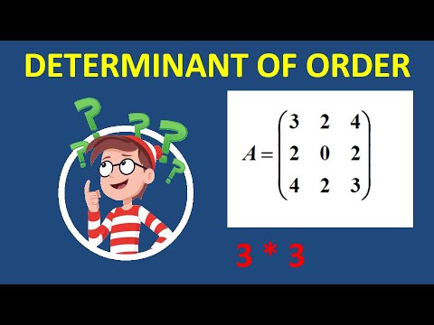 DETERMINANT OF ORDER 3 * 3 - YouTube