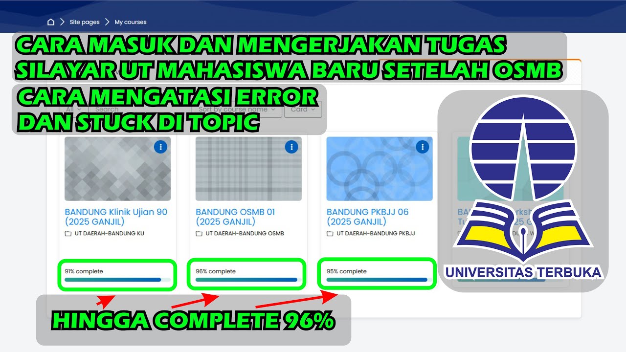 CARA MASUK DAN KERJAKAN SILAYAR UT SETELAH OSMB || MENGATASI ERROR ...