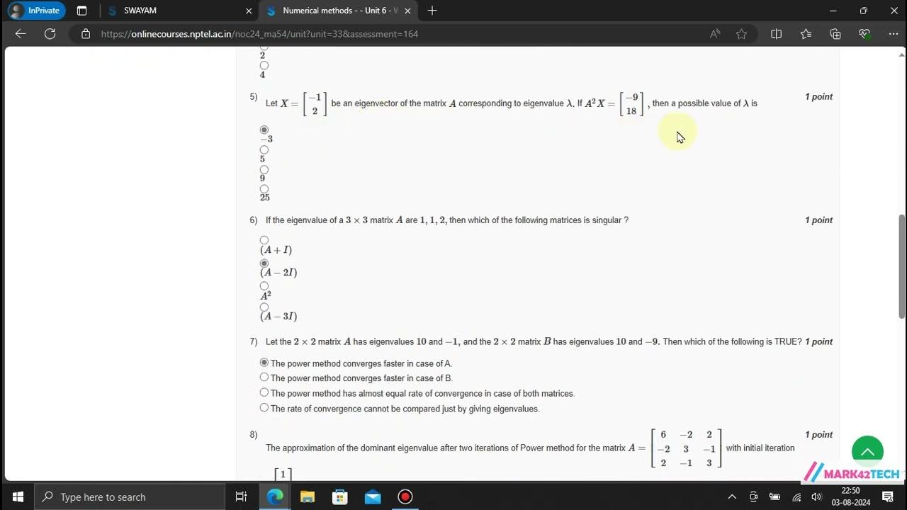 NPTEL Numerical Methods Week3 Assignment 3 Solution July 2024 - YouTube
