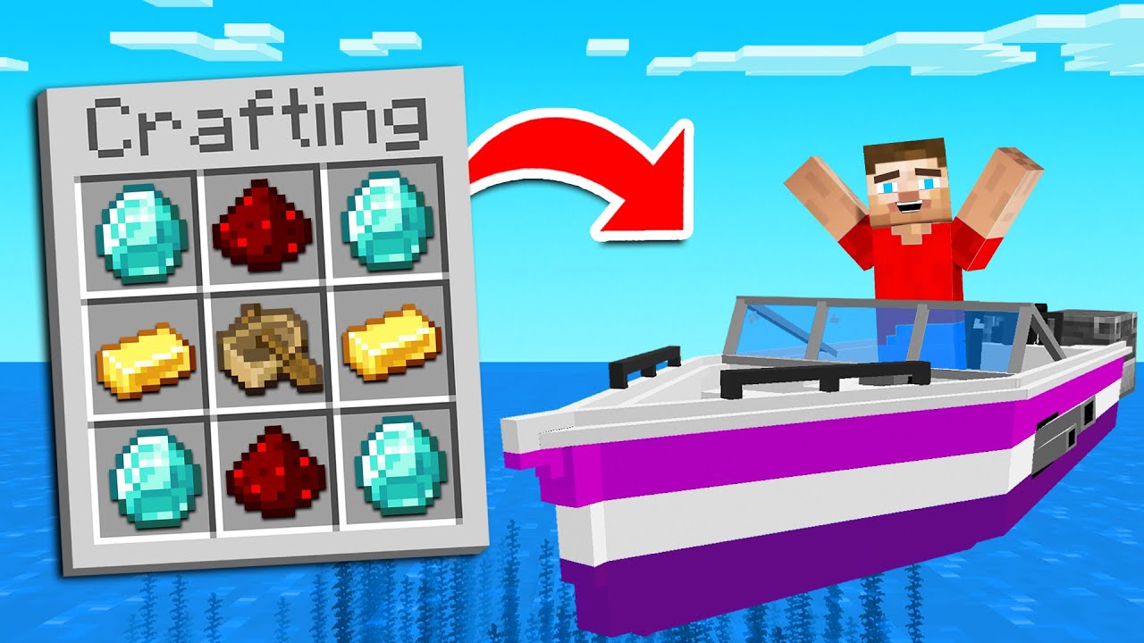 Minecraft With Craftable OP Boats... - YouTube