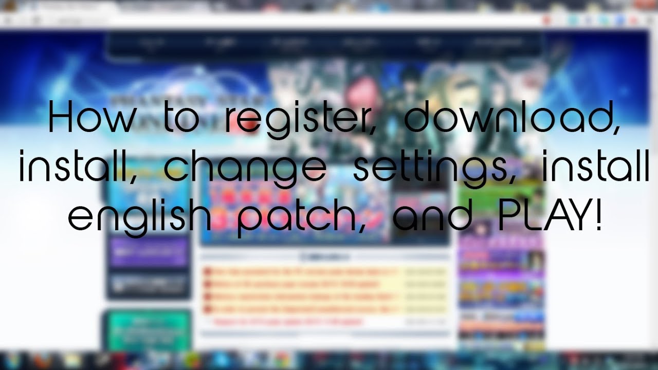 「PSO2 Guides」 How to register, download, and play PSO2 - YouTube