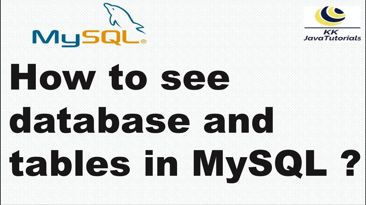 What Is The Command To Check Database In Mysql What Is The Command To Check Database In Mysql