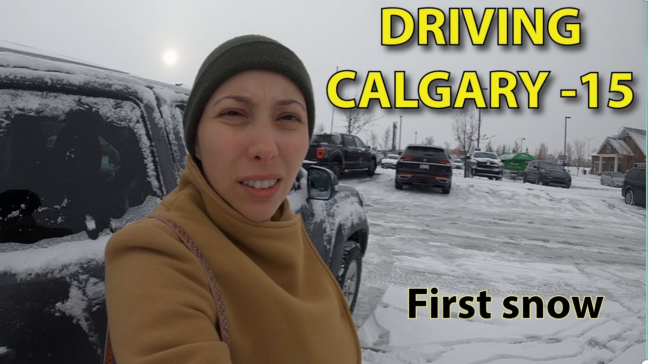 Calgary Winter Drive first snow 2023 [4K] - YouTube