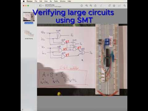 verifying large circuits using the SMT solver z3 (SAT modulo theories) - YouTube