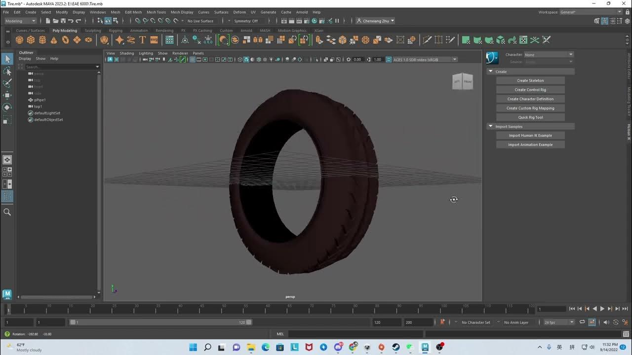 Tire modeling - YouTube