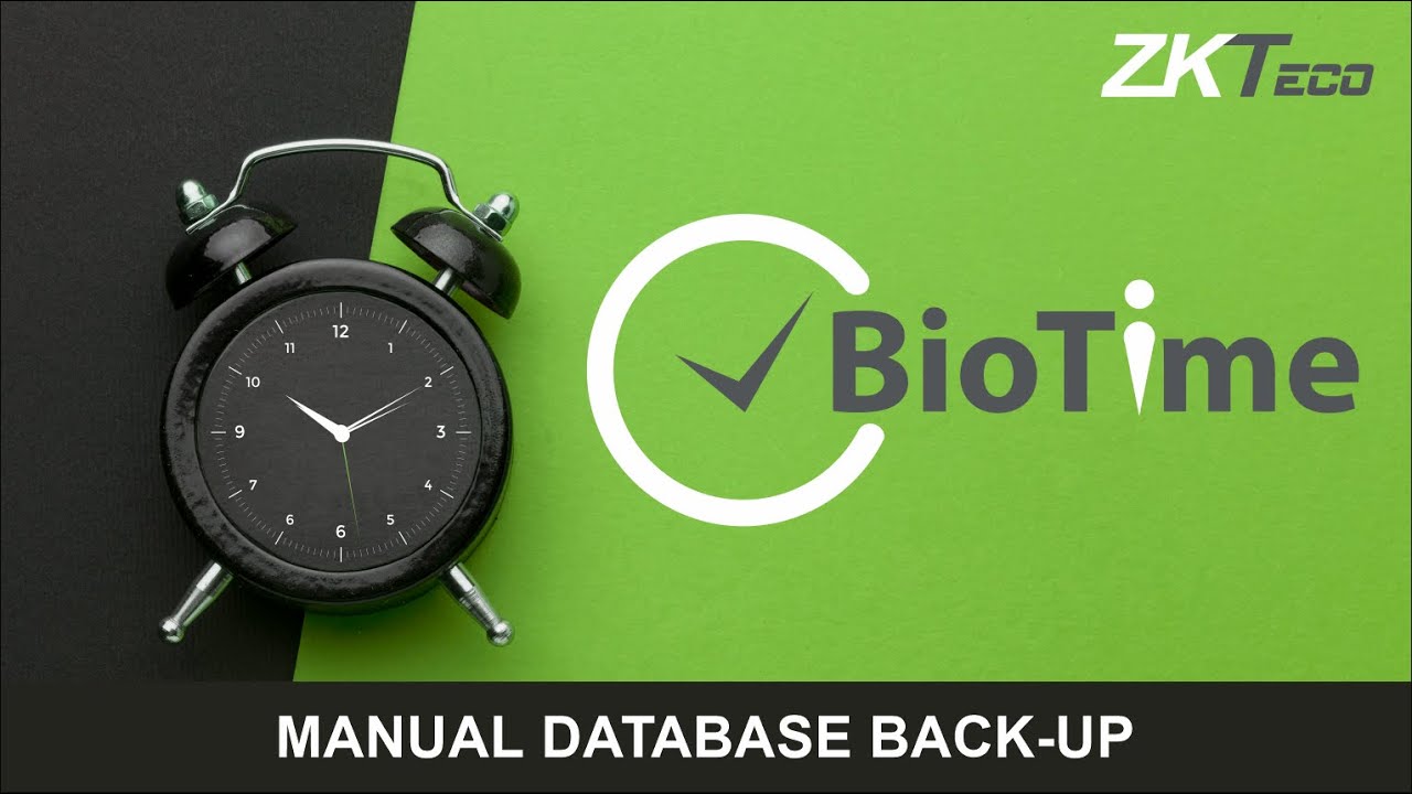 BioTime 8: Manual Database Back-up - YouTube