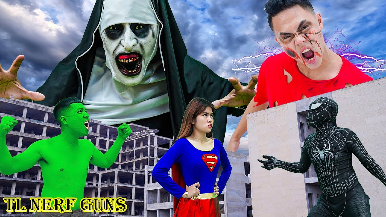 SuperheroX Warriors Nerf Guns Fight In Horror Movies +more Stories ...