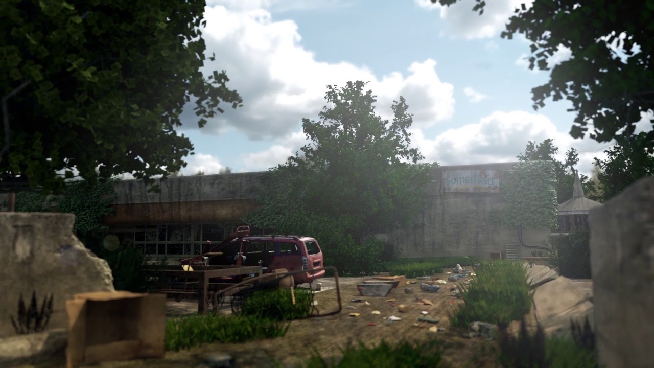 Derelict Supermarket Blender Cycles, After Effects. - YouTube