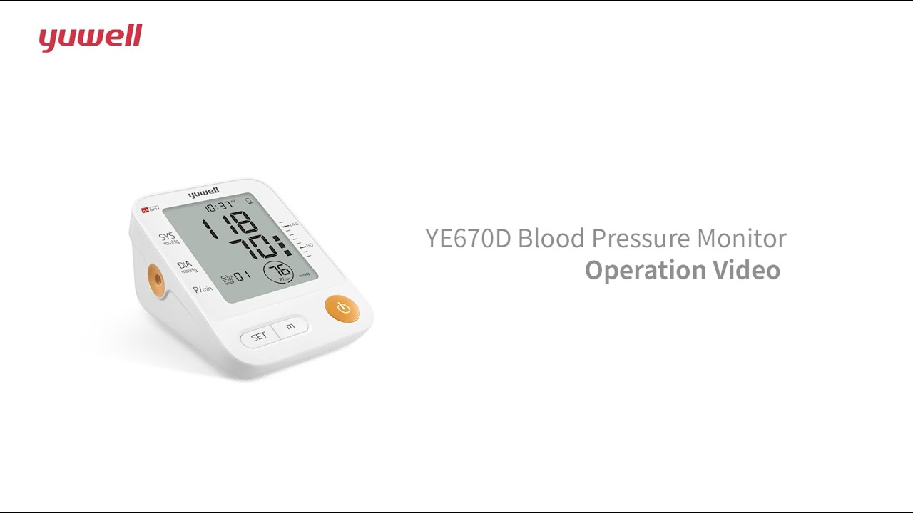 YE670D Blood Pressure Monitor Operation Video - YouTube