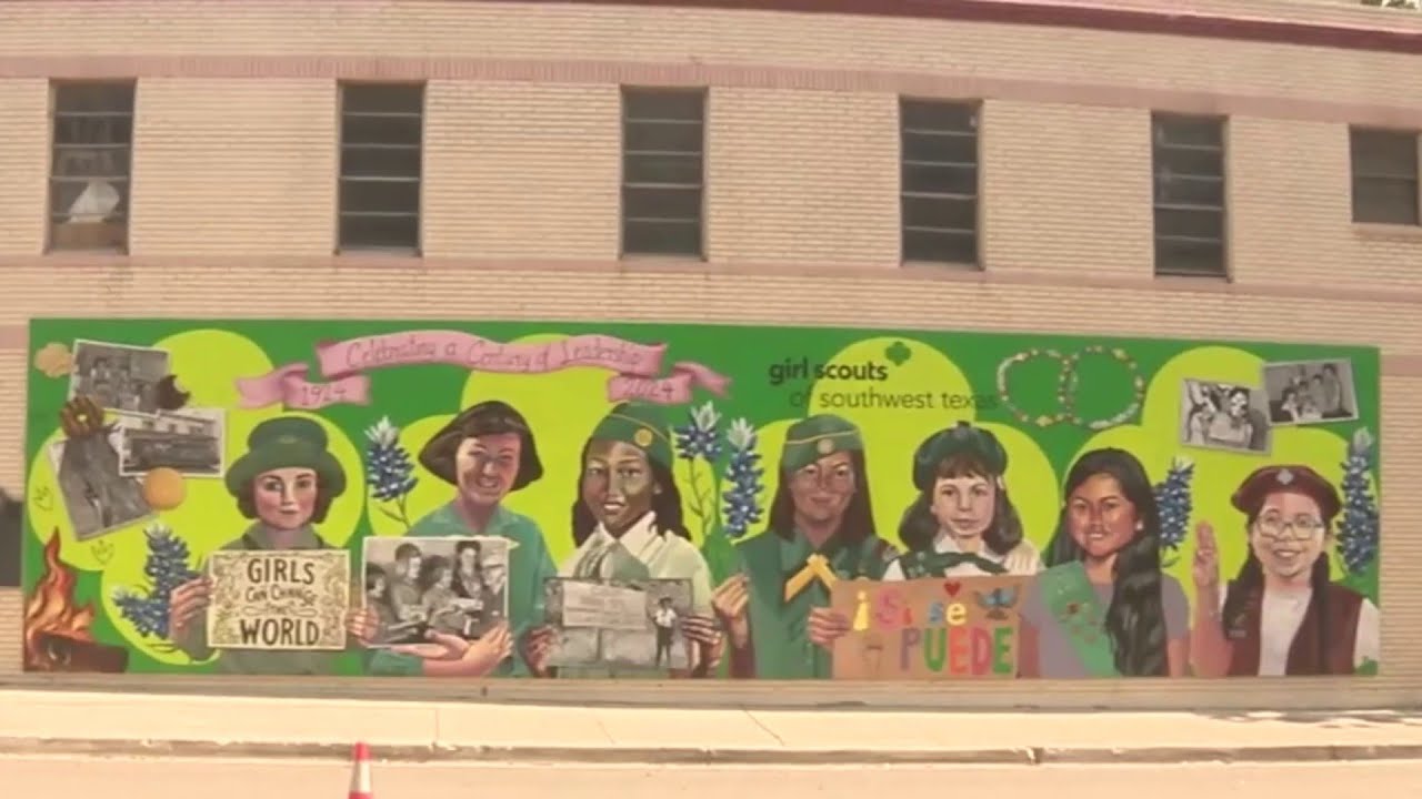 Girl Scouts unveil mural celebrating 100 years in San Antonio ...
