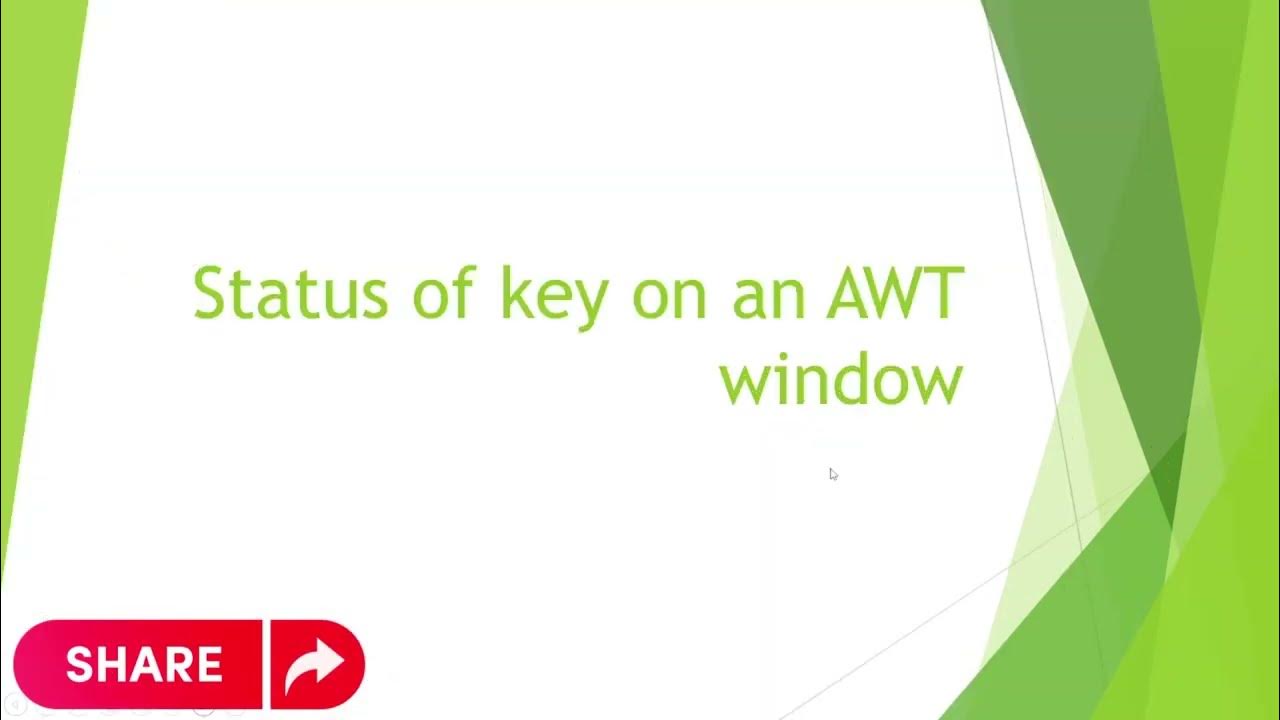Session 1 : KeyListener Interface using AWT - YouTube