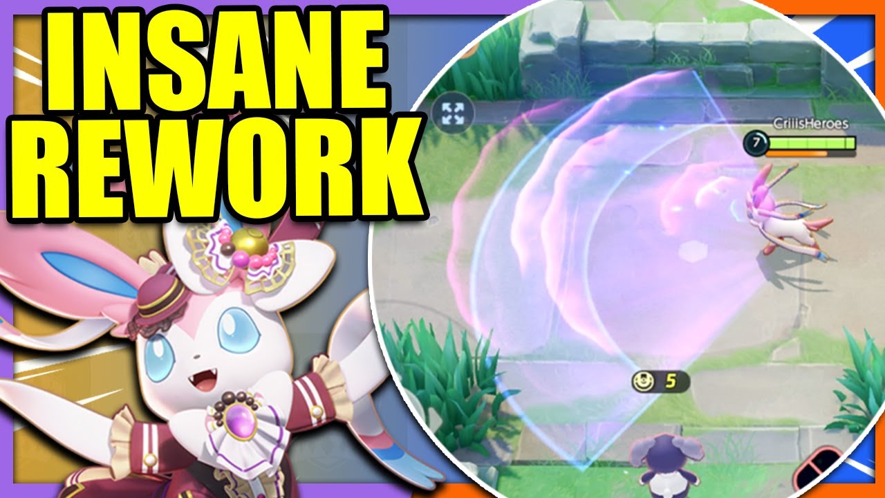 HYPER VOICE covers the entire PATH!! SYLVEON REWORK | Pokemon Unite ...