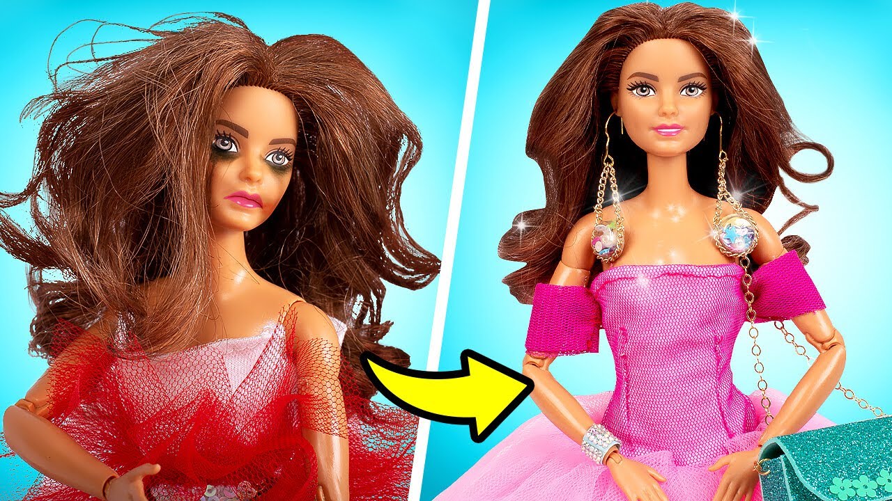 💄POOR VS RICH Doll TOTAL Beauty Makeover - YouTube