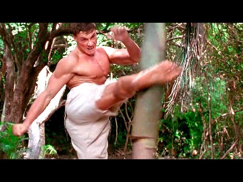 Mit diesem Tritt kann man einen Baum in der Mitte spalten | Der Kickboxer | German Deutsch Clip