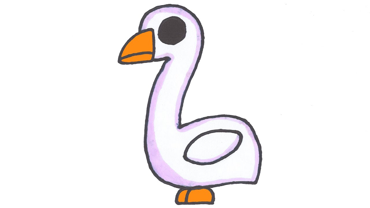 How to draw Goose | Untitled Goose game | Adopt me! - YouTube