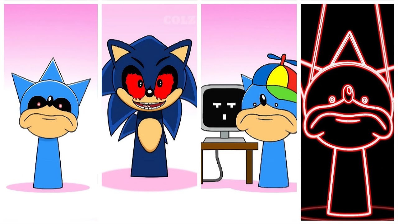 sprunki sonic versions 💥⚡ - YouTube