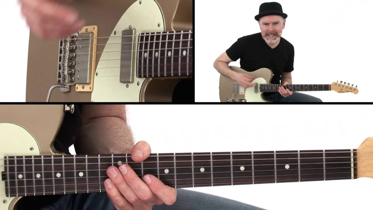 Beginner Blues Rock Guitar Lesson - Lick Study 8 Demonstration - Jeff ...
