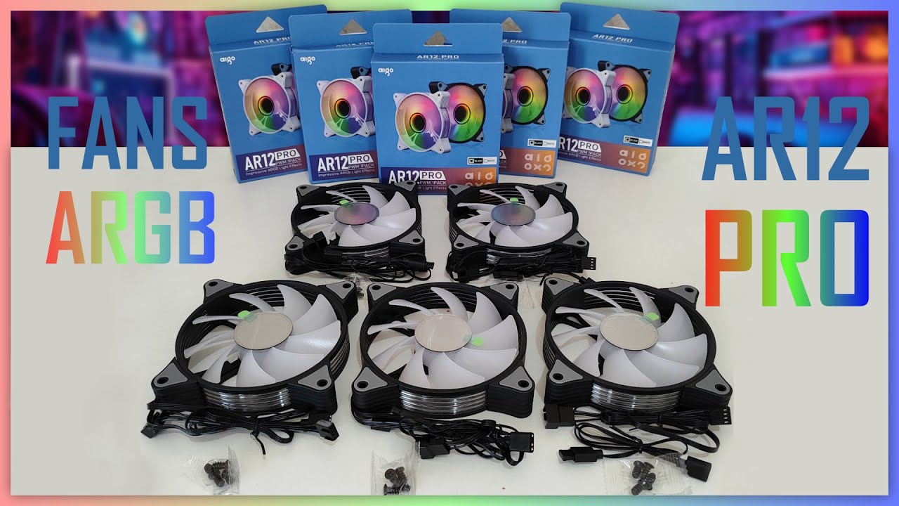 Aigo Ar12Pro ARGB - Unbox, Instalar, Teste e Controlar de Fans e Argb ...