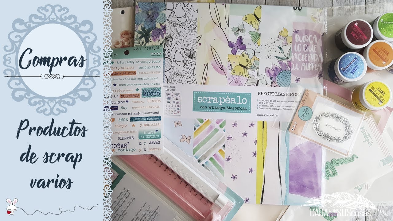 HAUL!!!! Material de scrap en varias tiendas - YouTube