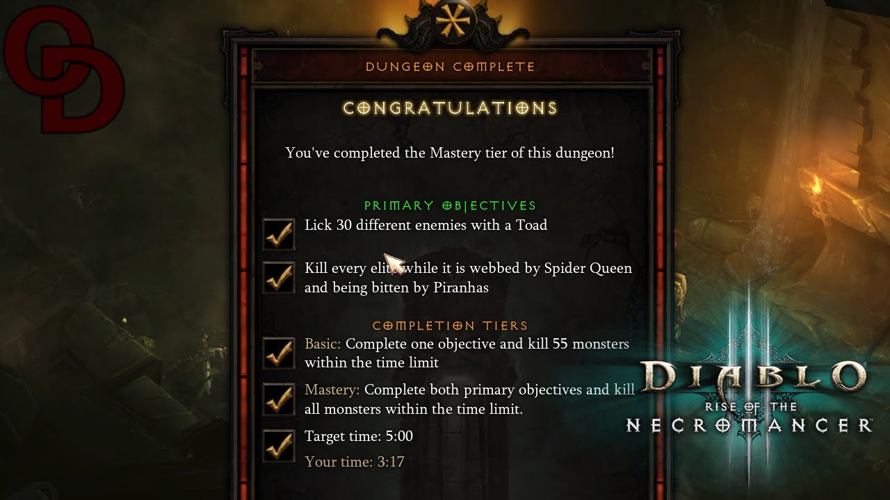 Dungeon of the Spirit of Arachyr - Diablo III - E6 - YouTube