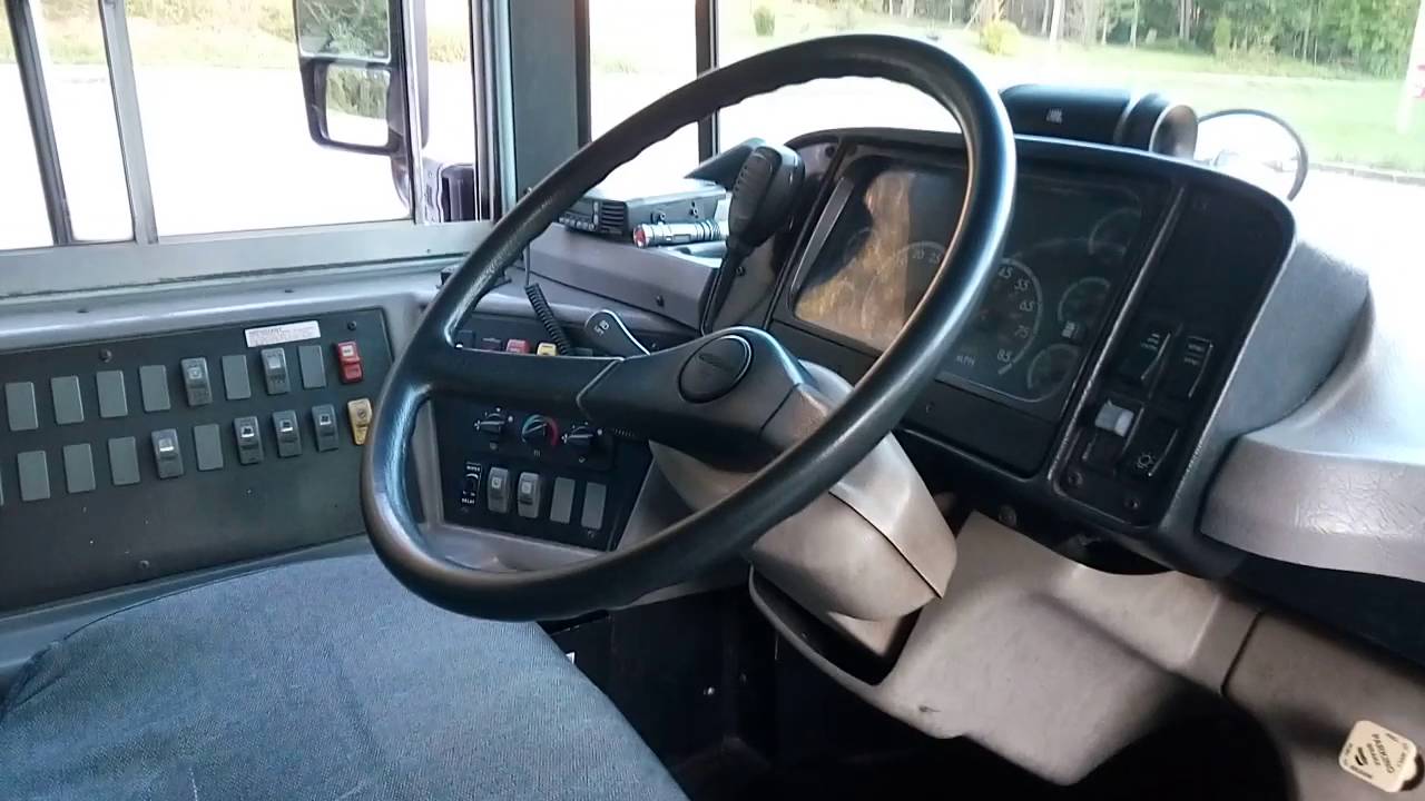 2003 Freightliner School Bus Cockpit Tour - YouTube