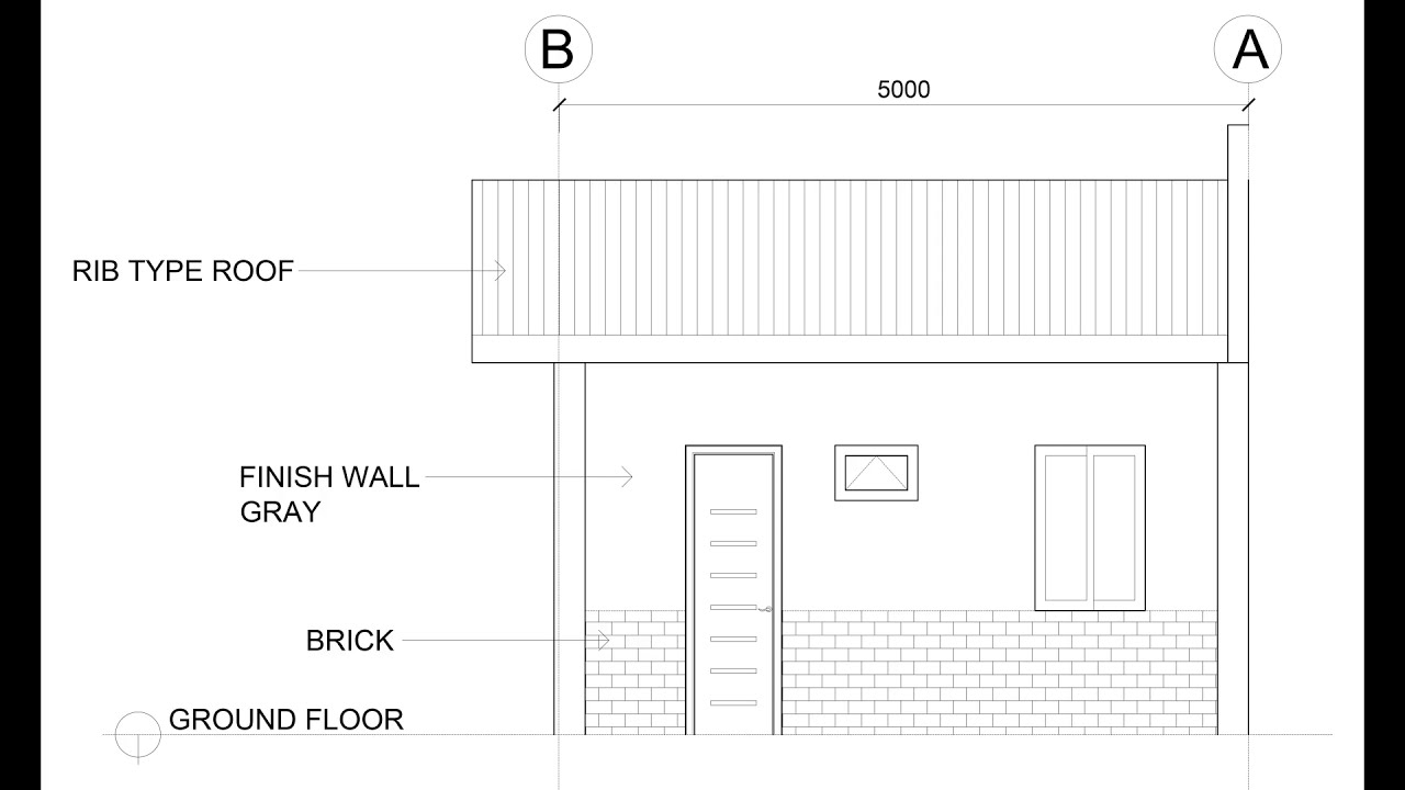 How to Create REAR ELEVATION PLAN - YouTube