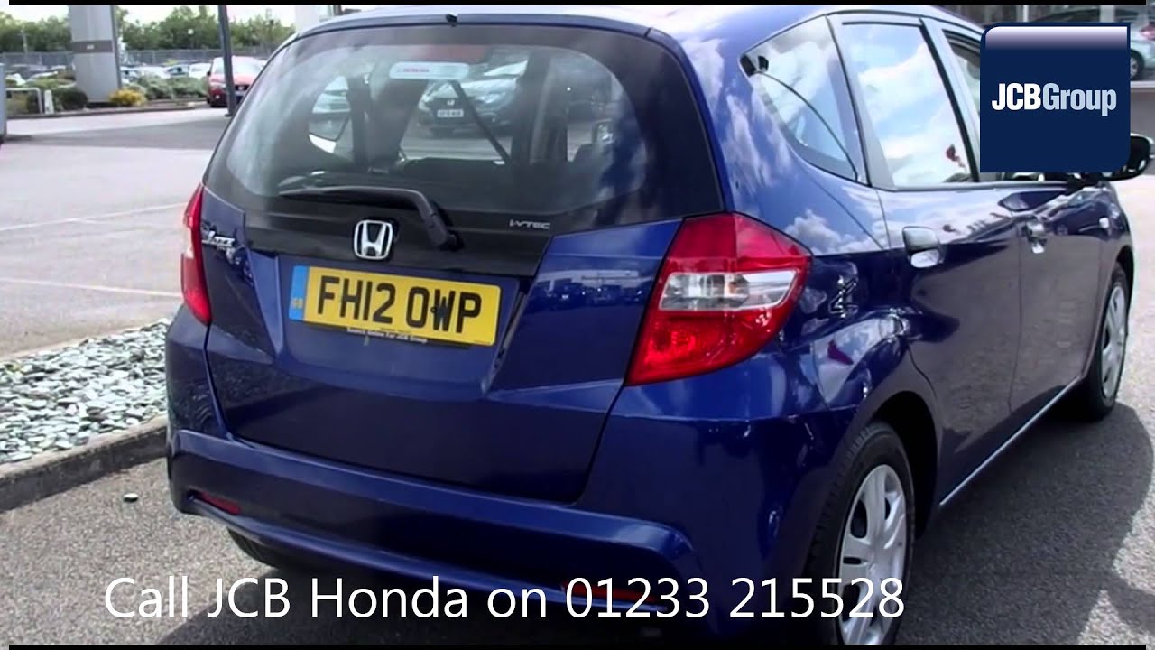 2012 Honda Jazz I-VTEC S AC 1.2l Azure Blue Metallic FH12OWP for sale ...