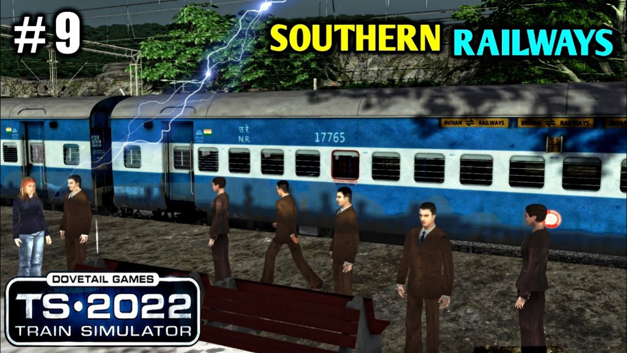 HEAVY THUNDERSTORM TRAIN JOURNEY || TRAIN SIMULATOR 2022 #9 - YouTube