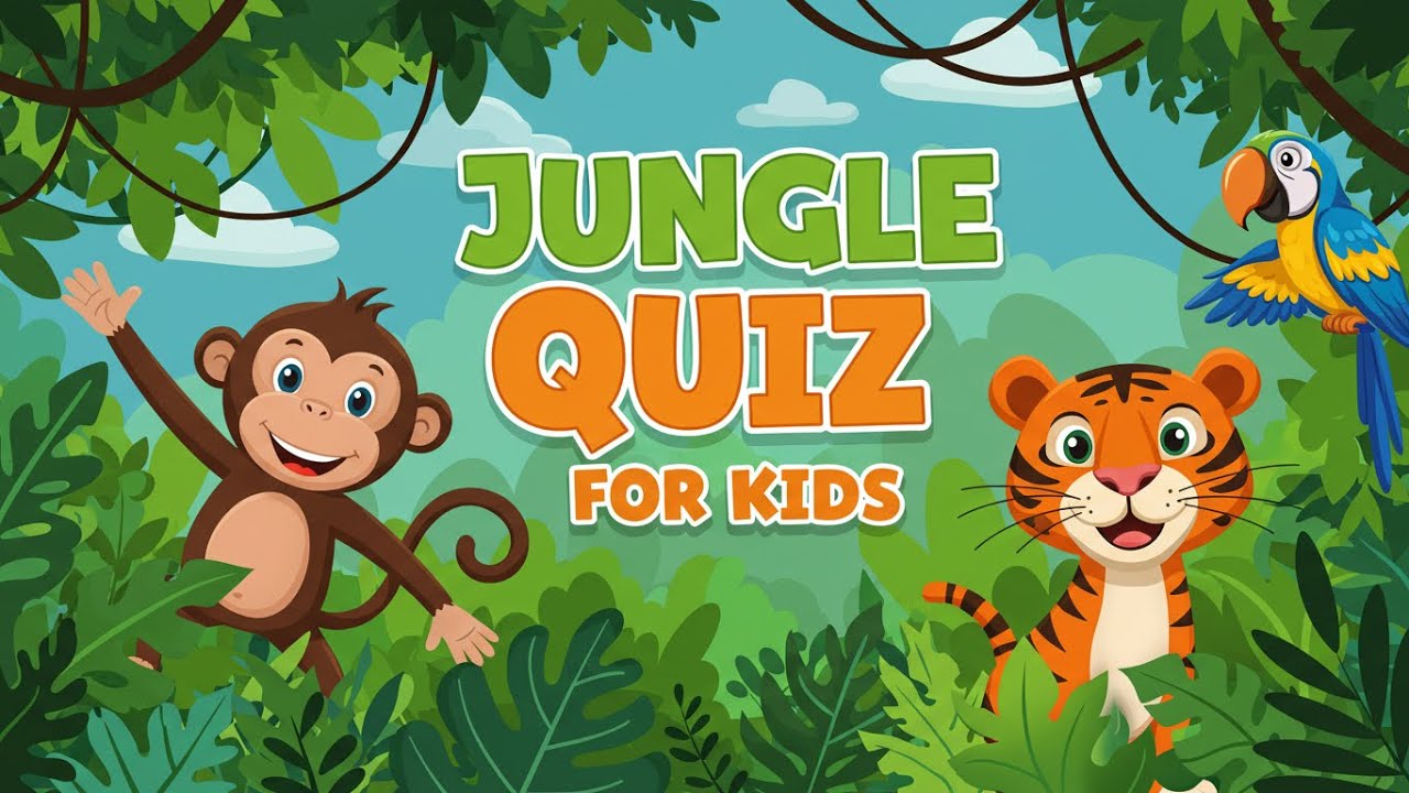 Guess the Jungle Quiz! | Fun Learning for Kids 🐅🍌 - YouTube