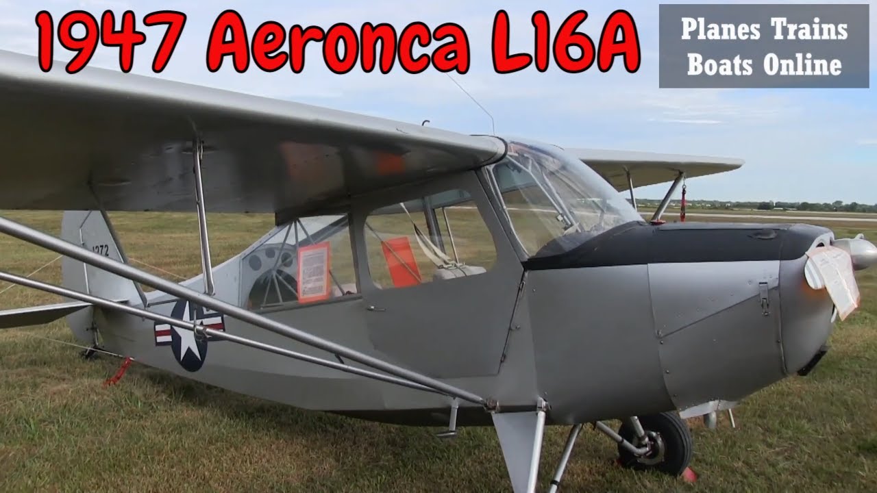 1947 Aeronca L16A Aircraft At Chris Hadfield Airport Aug 13 2022 - YouTube