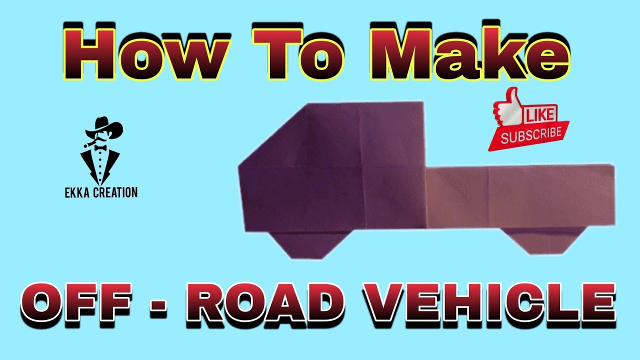 How To Make Paper Truck - Origami - A3 Size Origami - Easy Making Steps ...