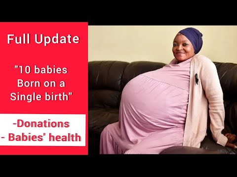 10 babies born at once|South African Woman gives birth to 10 babies \