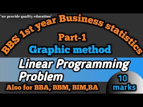 Linear Programming Problem - LPP || BBS 1st year, business statistics || Secret education ...