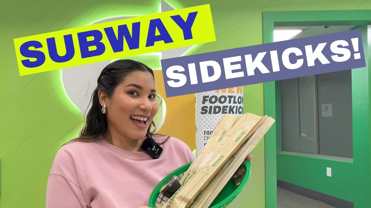 Trying Subway's FOOTLONG SNACKS! 😋 Probando los Subway Sidekicks - YouTube