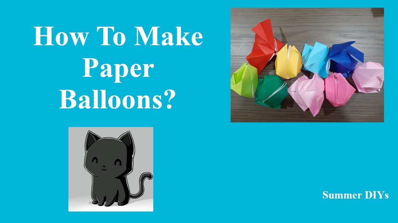 How To Make a Paper Balloon? (Origami) - YouTube
