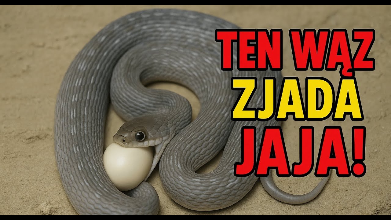 Wąż JAJOŻER - Zjada PTASIE JAJA - wydaje dźwięki jak GRZECHOTNIK ...