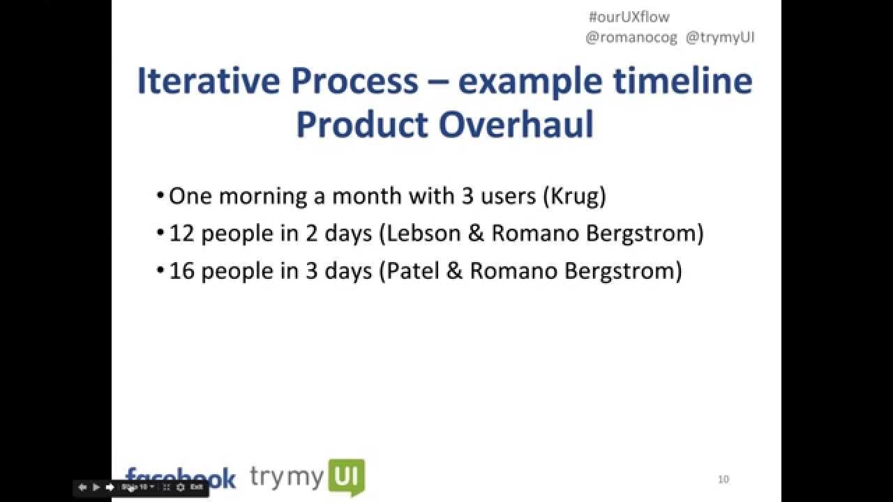 Iteration in a UX Team Workflow - Jen Romano Bergstrom (Facebook ...