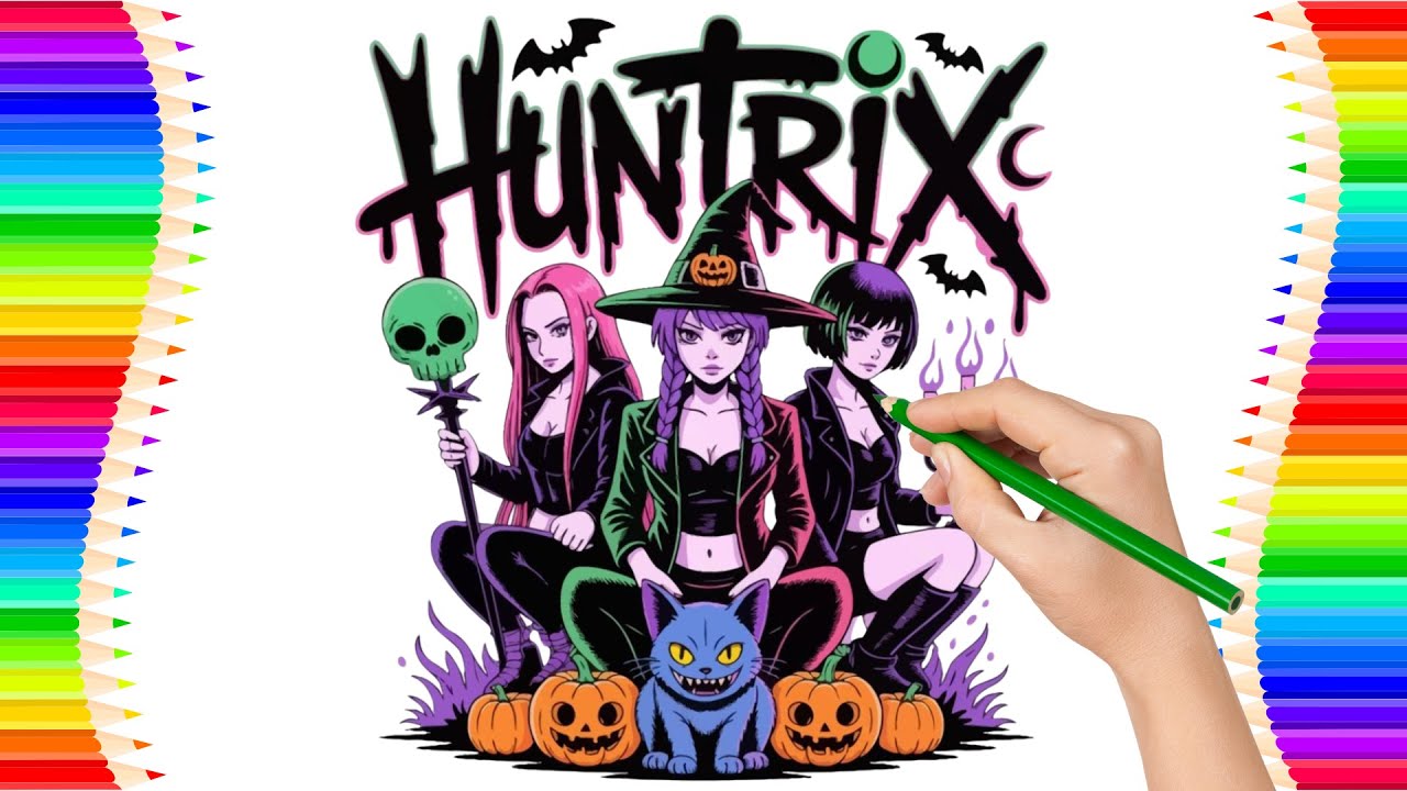 How to Draw Rumi, Mira, and Zoey from HUNTRIX K-POP Demon Hunters ...
