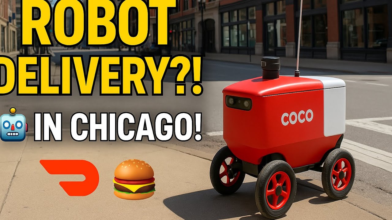 Chasing Down the Robot Food Delivery Cart In Chicago | CoCo Carts 🤖🤷🏽‍♂ ...