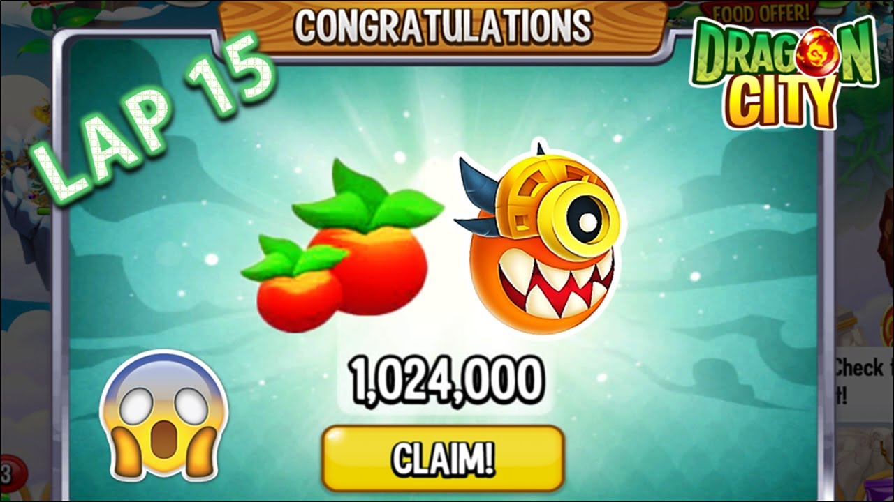 Dragon City - Reached LAP 15 REWARD of High Treasure Dragon [SPECIAL ...