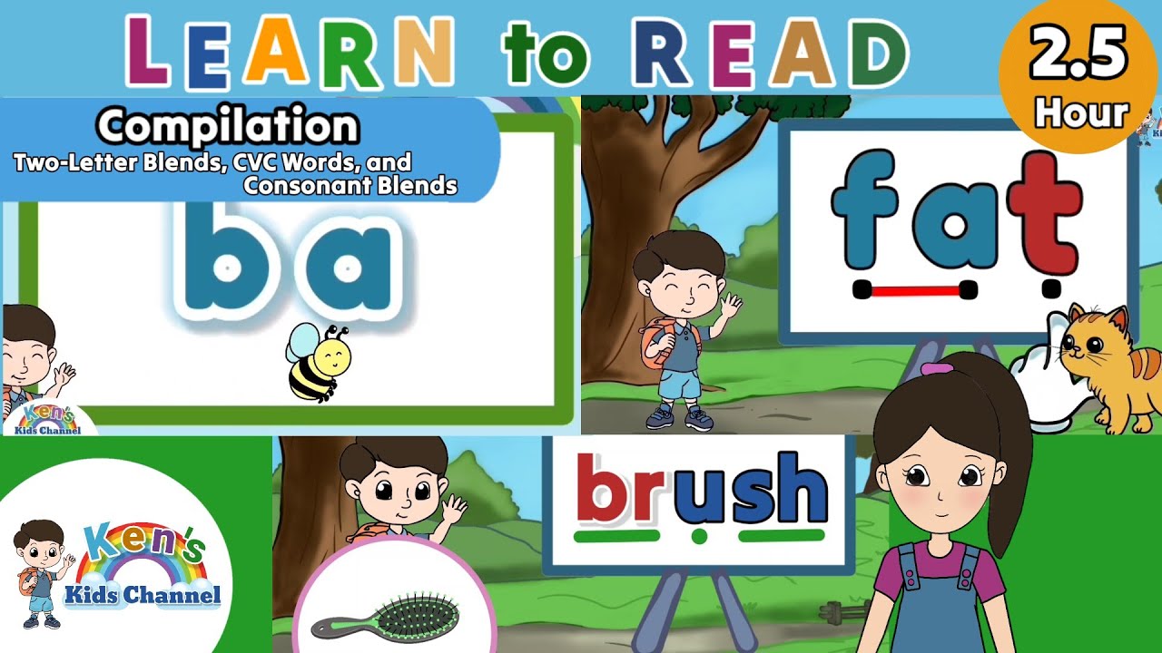 Two-Letter Blends | CVC Words | Beginning Consonant Blends | English ...