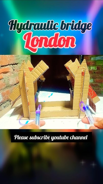 hydraulic bridge science project | hydraulic bridge working model | how to make hydraulic bridge ...