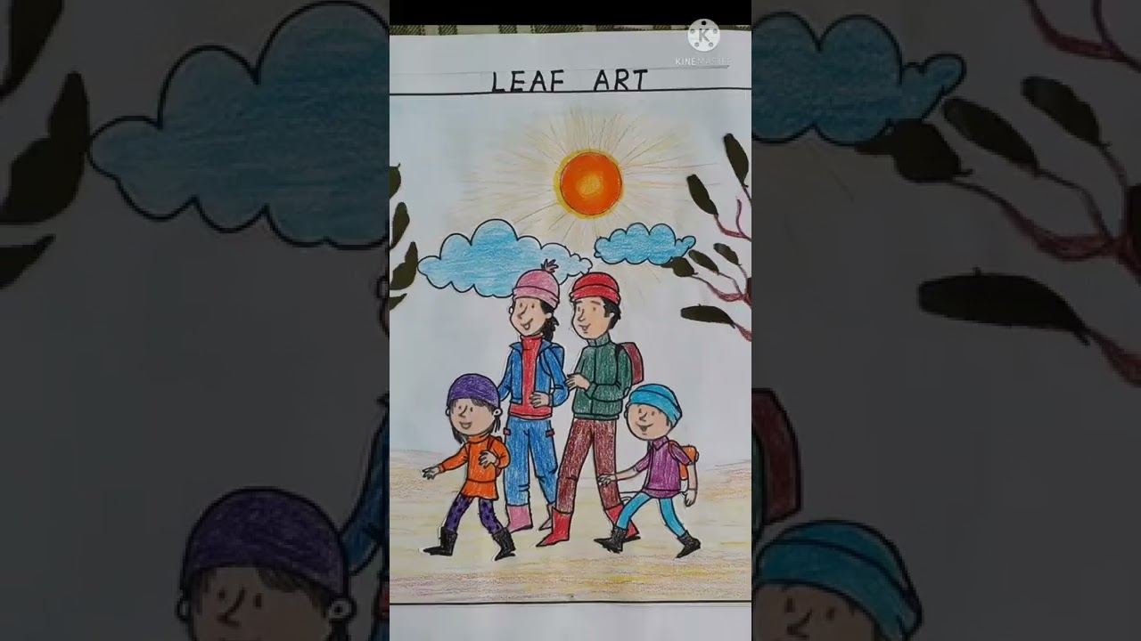 leaf art | real leaf art |leaf pasting activity | pre primary activity ...