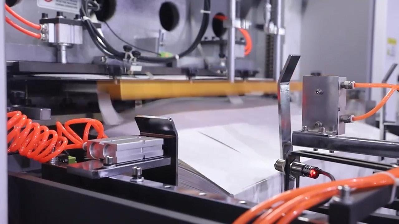 High Speed Roll Die Cutting & Creasing & Embossing Machine - YouTube