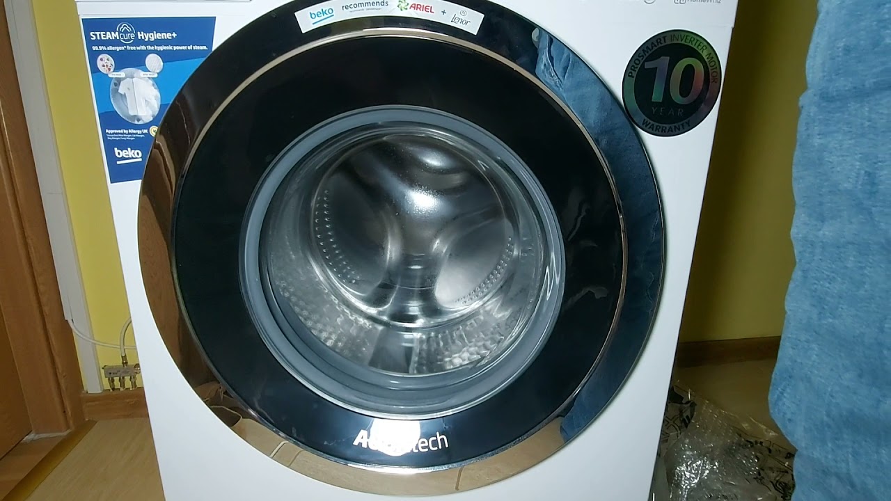 washing machine beko unboxing - YouTube
